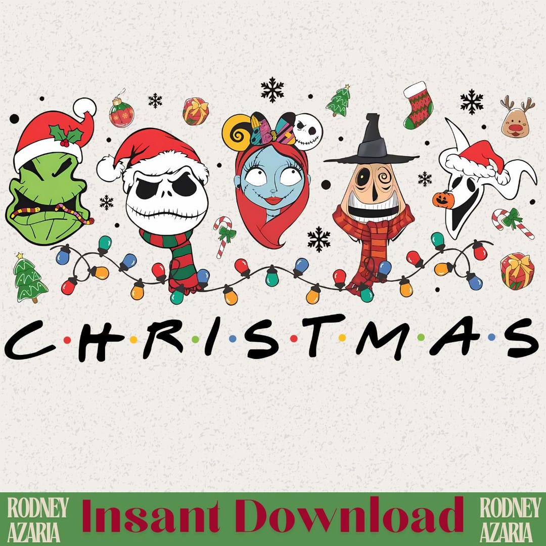 Christmas Nightmare Friends Png, Disney the Nightmare Before Christmas ...