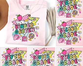 Retro Back to School Png Bundle, First Day of School Png, Retro ...