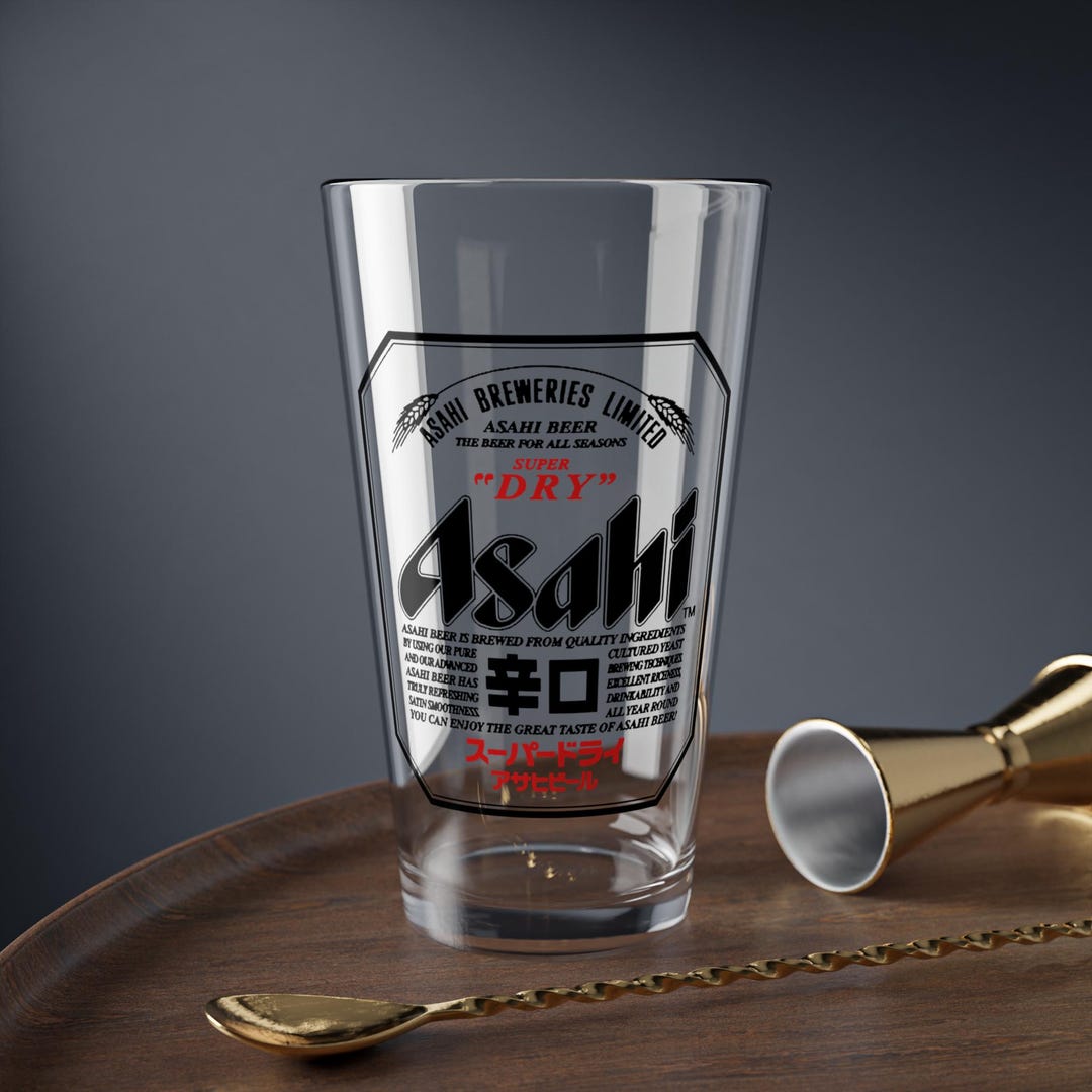 Asahi Super Dry Pint Glass – Japanese Beer Inspired Barware - Etsy ...