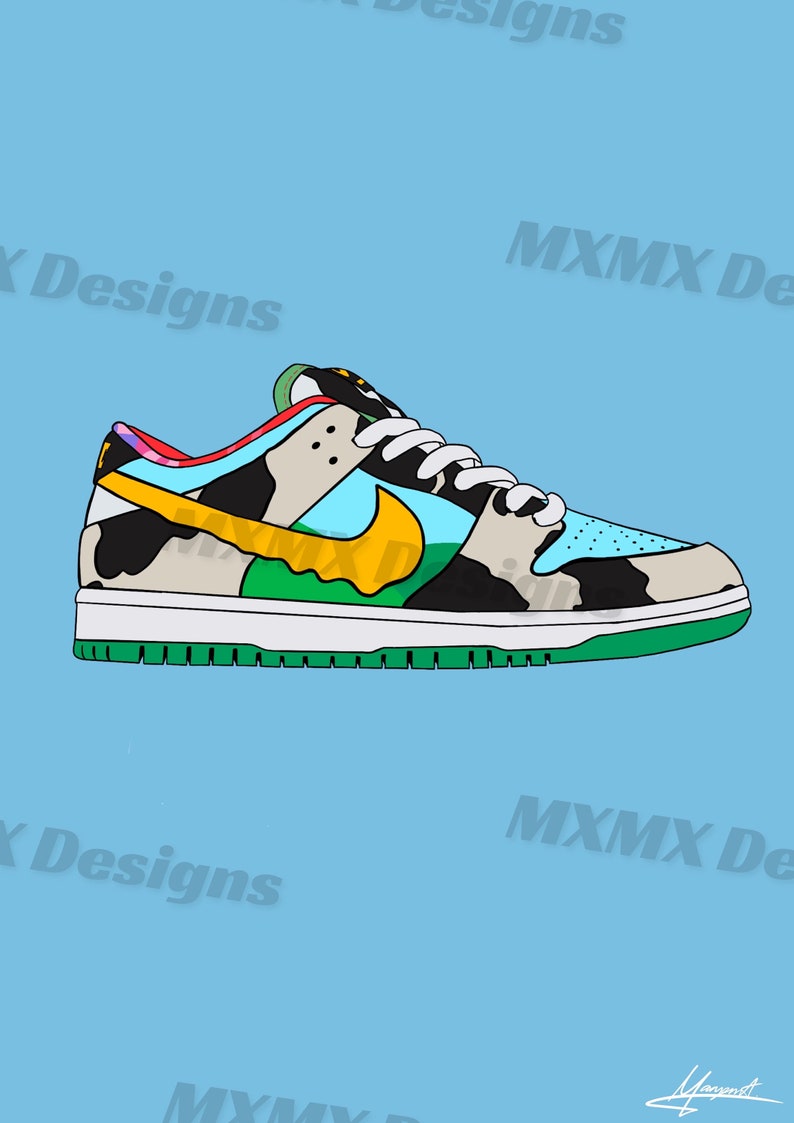 Nike Dunk X Ben & Jerry chunky Dunky Poster - Etsy