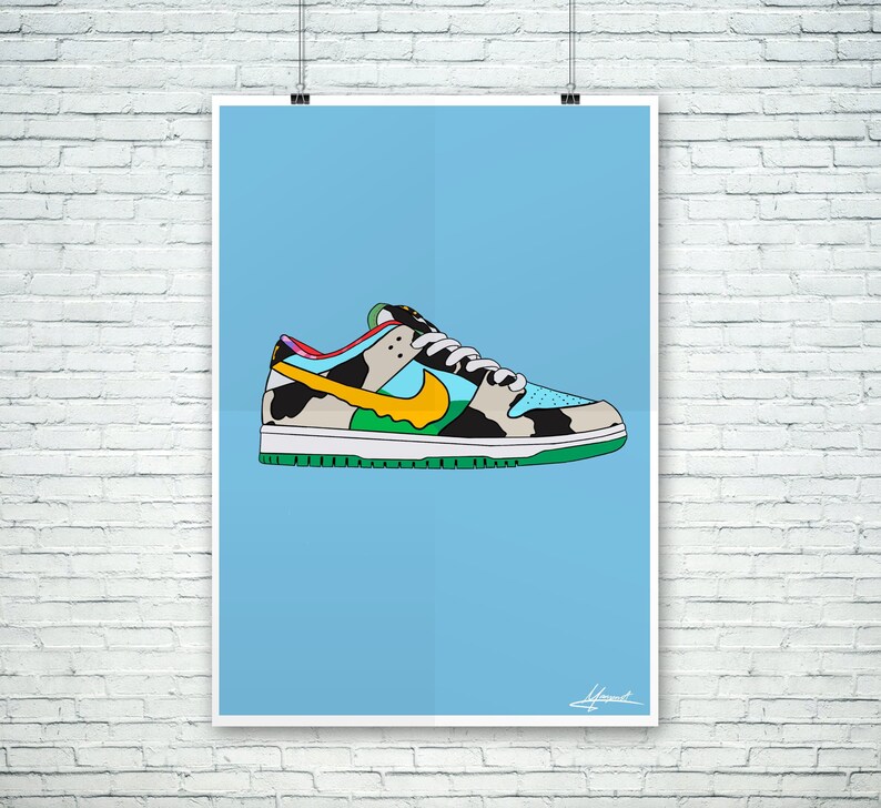 Nike Dunk X Ben & Jerry chunky Dunky Poster - Etsy