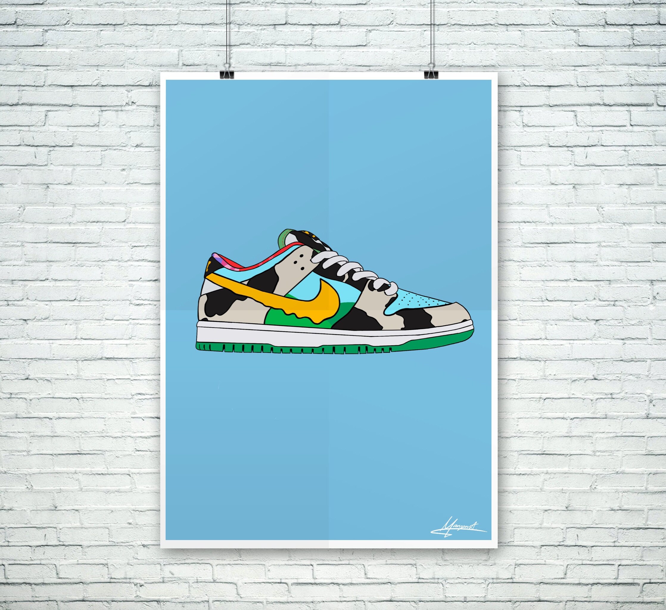 Nike Dunk X Ben & Jerry "chunky Dunky" Poster - Etsy