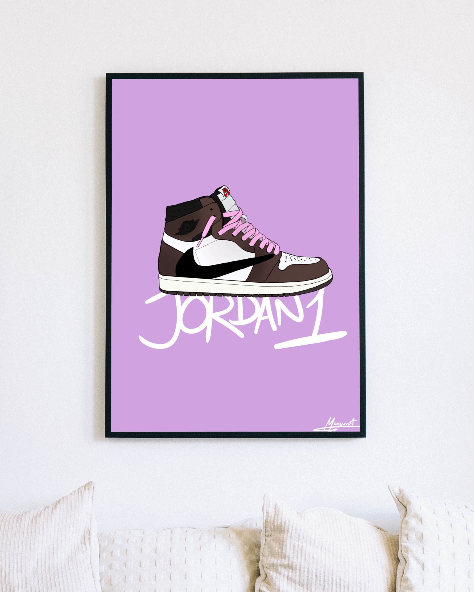 Travis Scott X Air Jordan 1 Retro Poster - Etsy