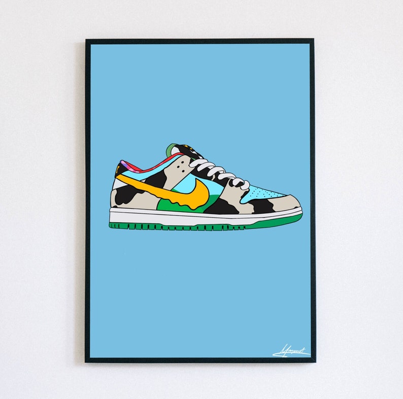 Nike Dunk X Ben & Jerry chunky Dunky Poster - Etsy