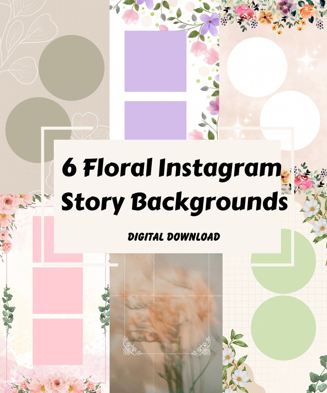 6 Floral Instagram Story Backgrounds | Background Image | Download ...