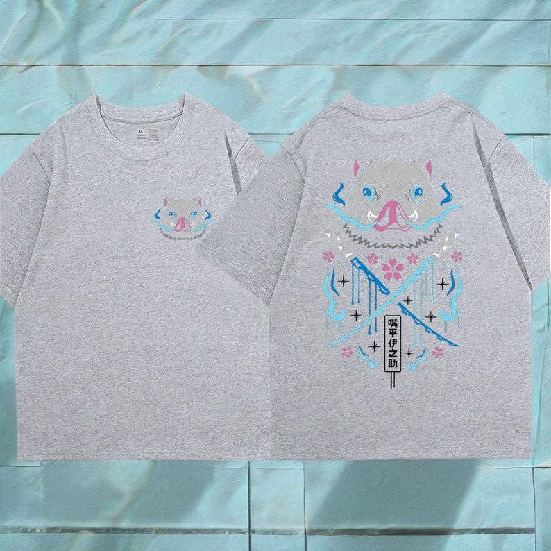 2024 Inosuke Demon Shirt, 90s Slayer Style, Inosuke, Demon Slaye ...