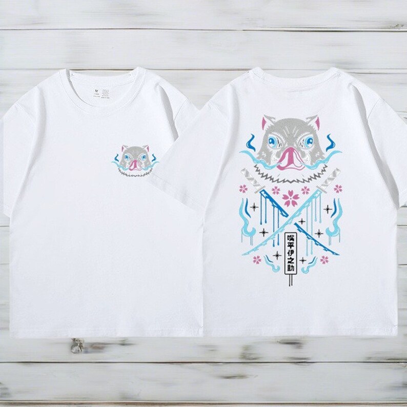 2024 Inosuke Demon Shirt, 90s Slayer Style, Inosuke, Demon Slaye ...