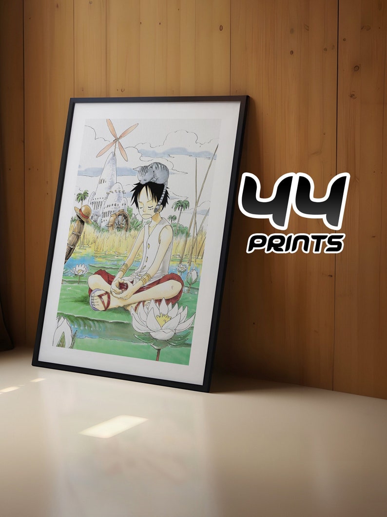 Luffy Meditating One Piece Wall Art / Poster - Etsy