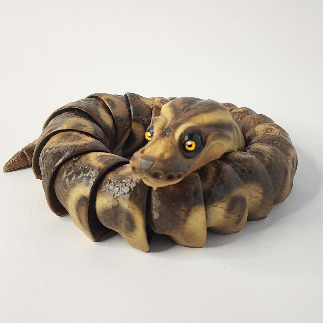 Ball Python Articulated Toy Painted - Etsy Australia
