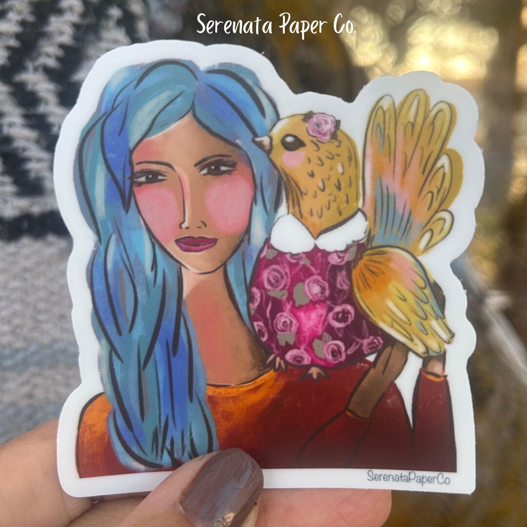 Cute Chicken Hen Sticker. Raising Chickens Water Bottle Laptop Sticker ...