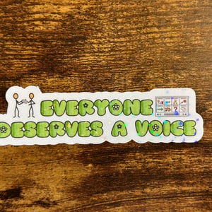 AAC Communication, Sticker, Everyone Deserves a Voice - Etsy