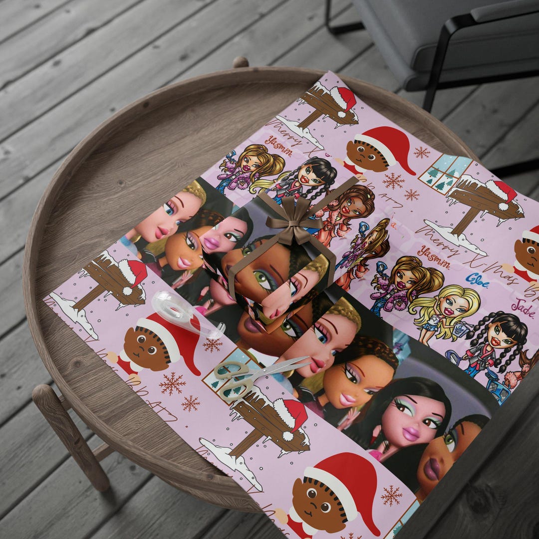 BRATZ Christmas Character Gift Wrapping Paper - Etsy