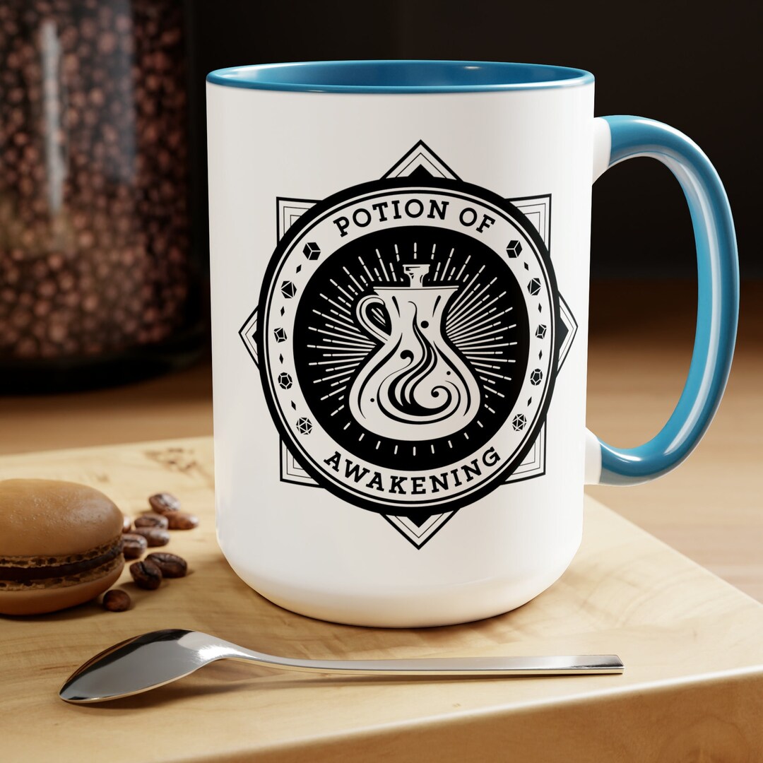 Potion of Awakening Dungeons and Dragons Inspired Coffee Mug, Two-tone ...