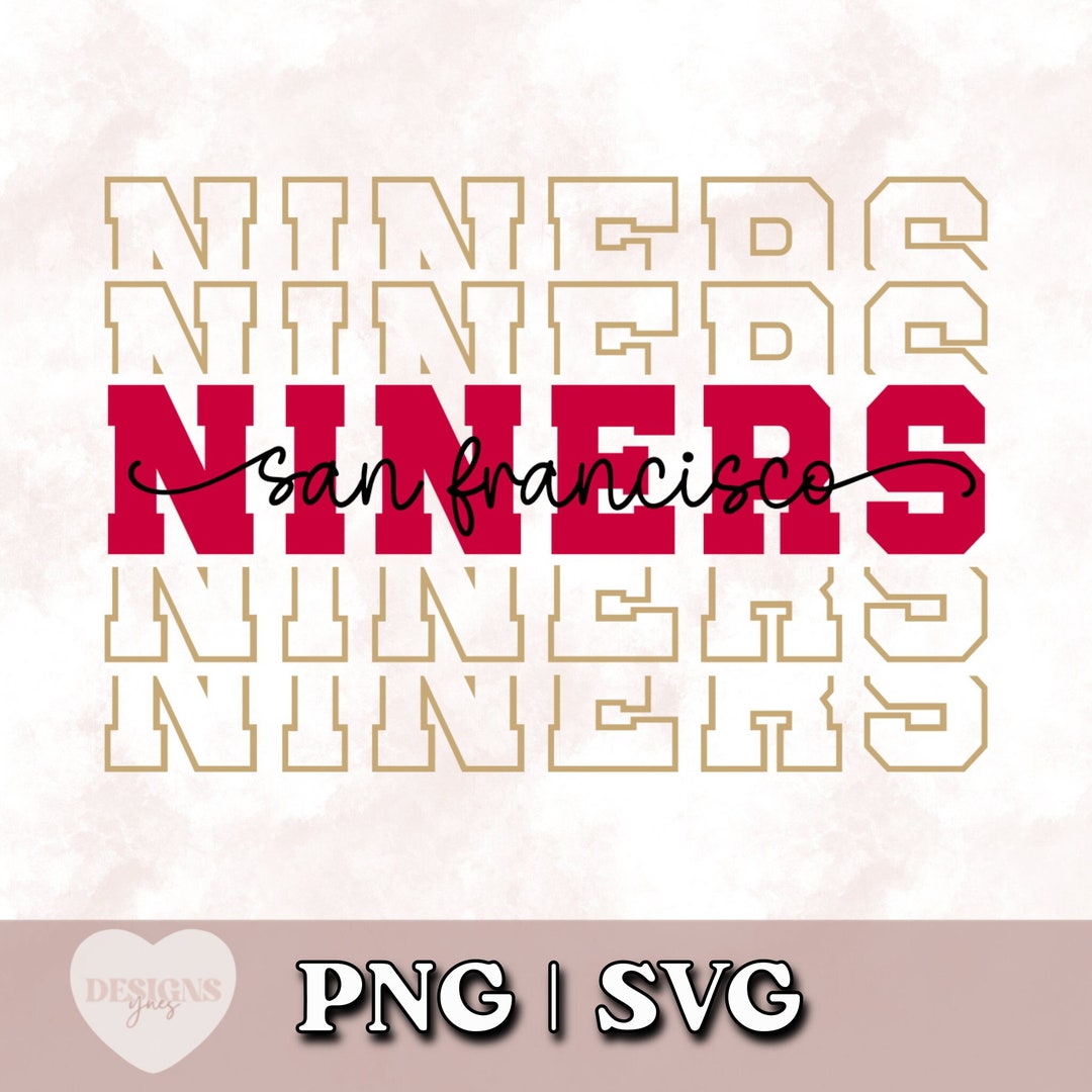 49ers SVG San Francisco PNG Niners svg Football team printout Football ...