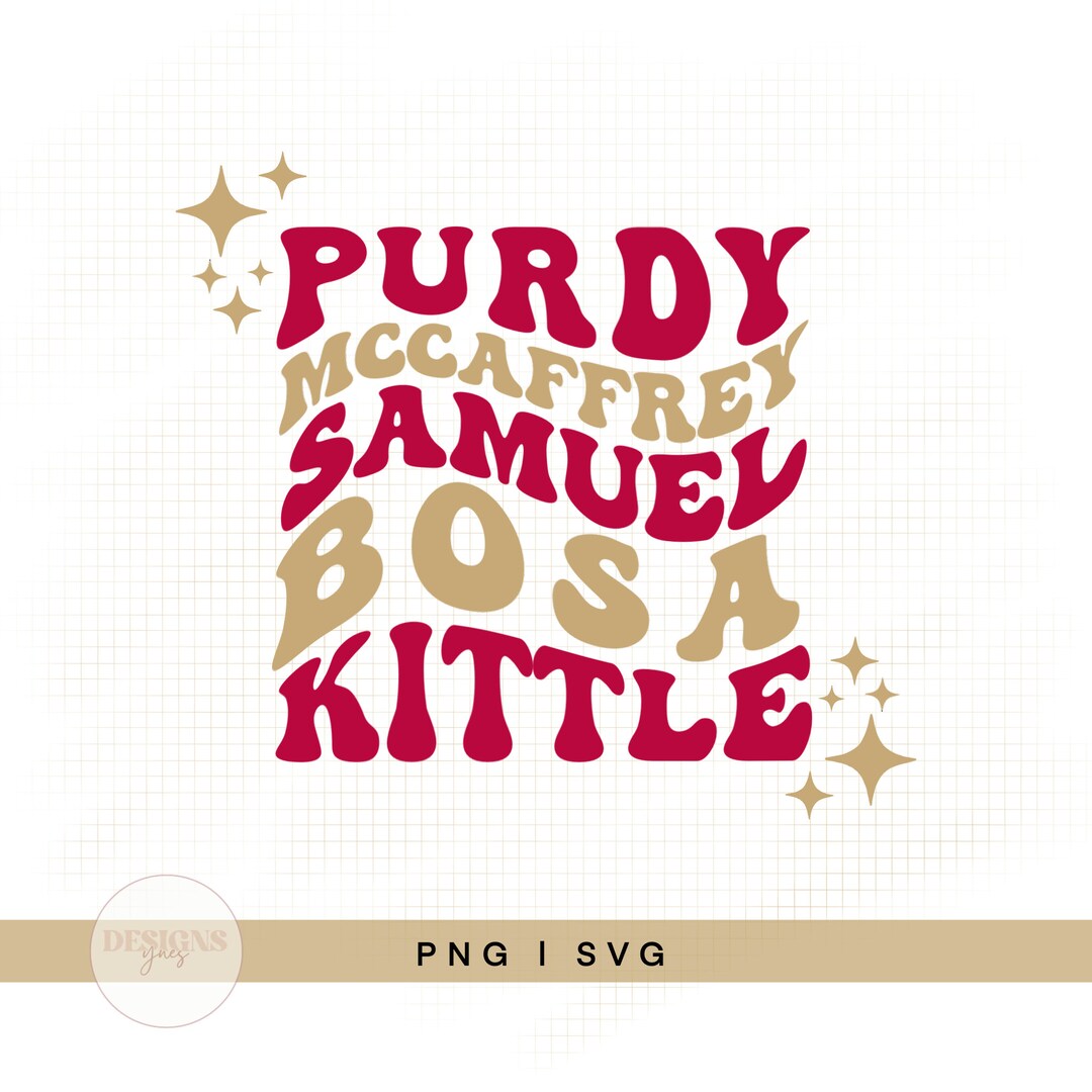 49ers SVG San Francisco PNG Niners Players Football Team Printout ...