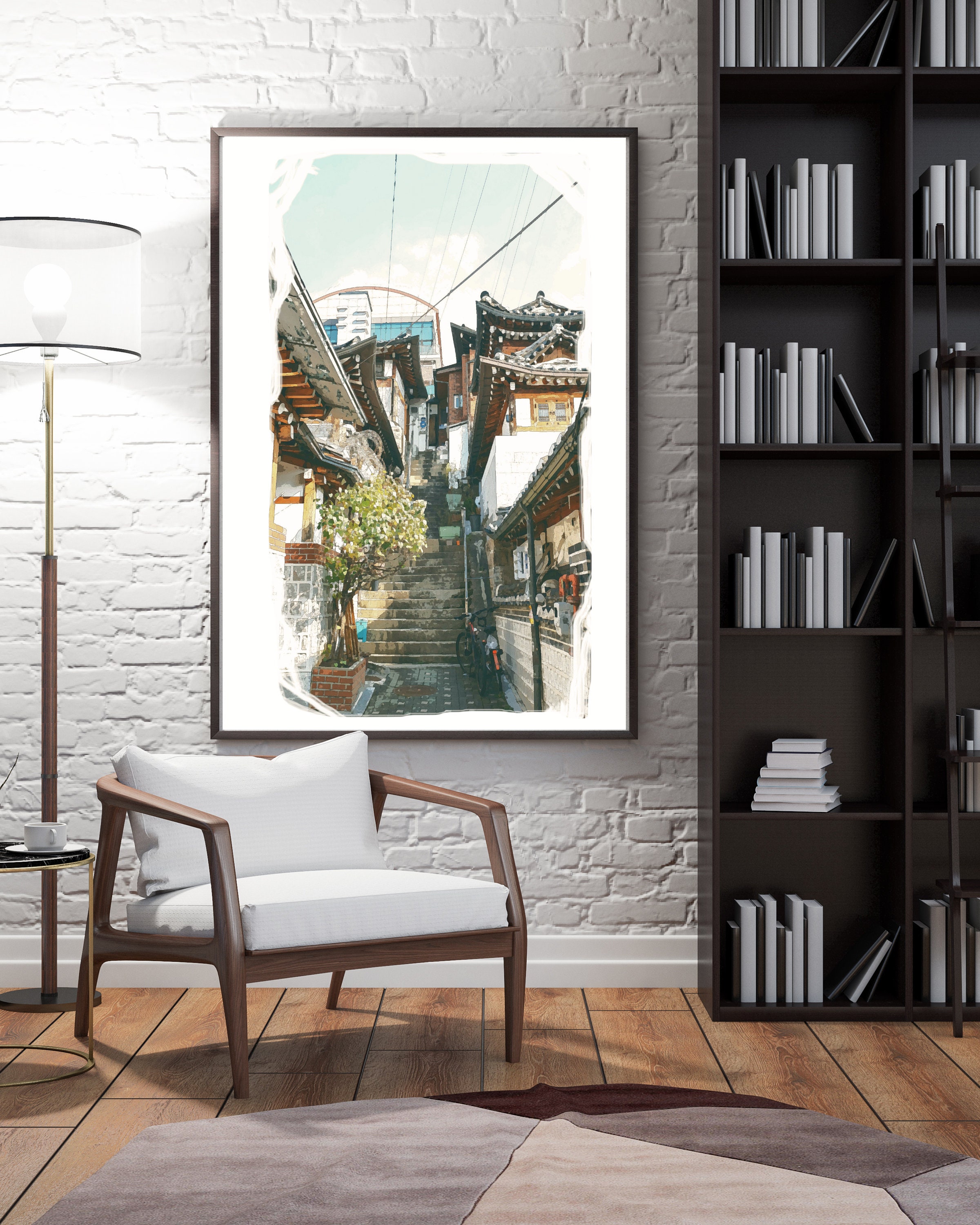 Bukchon Hanok Village in Korea Art digital Art Collection 13 Digital ...