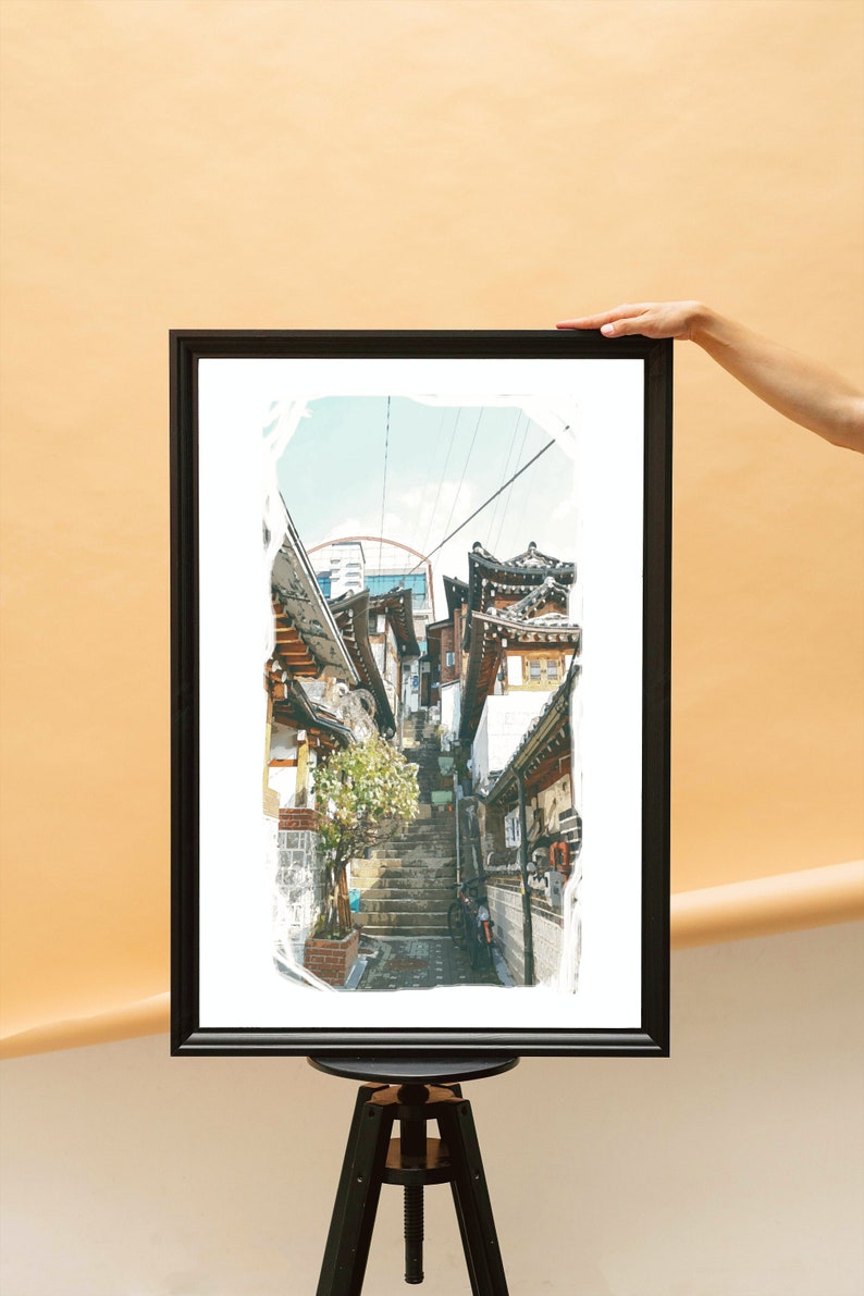 Bukchon Hanok Village in Korea Art digital Art Collection 13 Digital ...