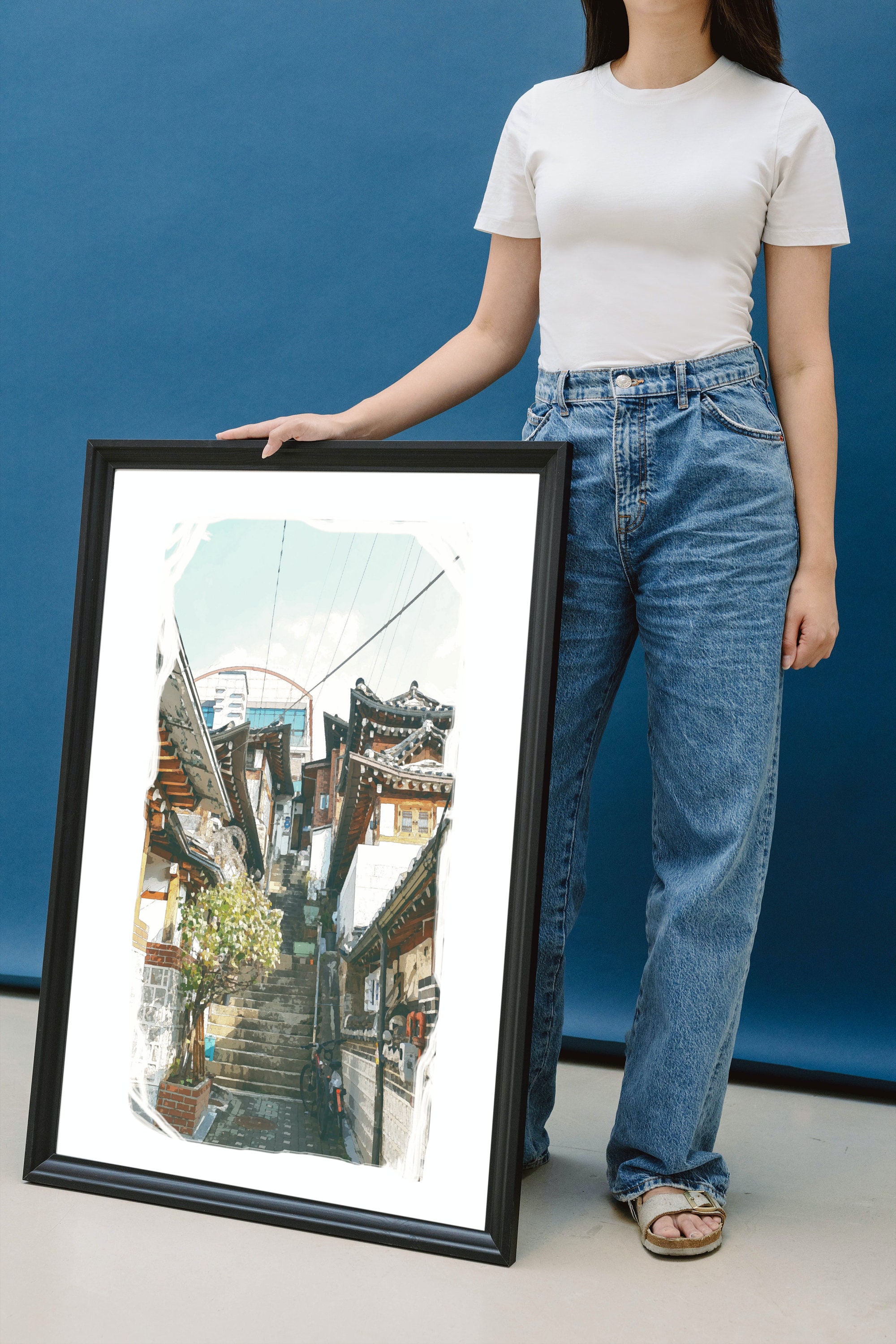 Bukchon Hanok Village in Korea Art digital Art Collection 13 Digital ...