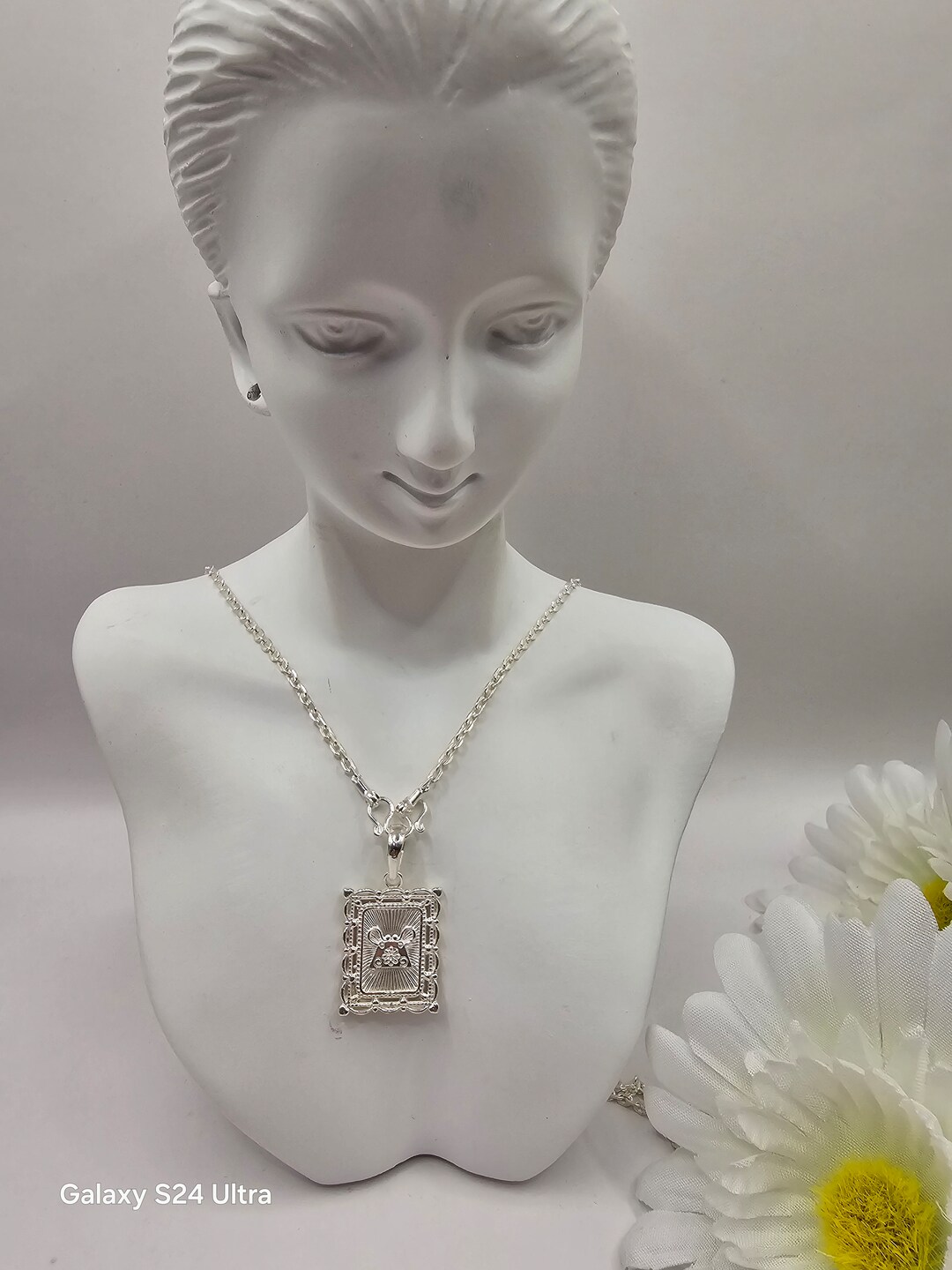 Real Silver Hmong Inspired Necklaces for Men Sz 22" With Hmong Inspired ...