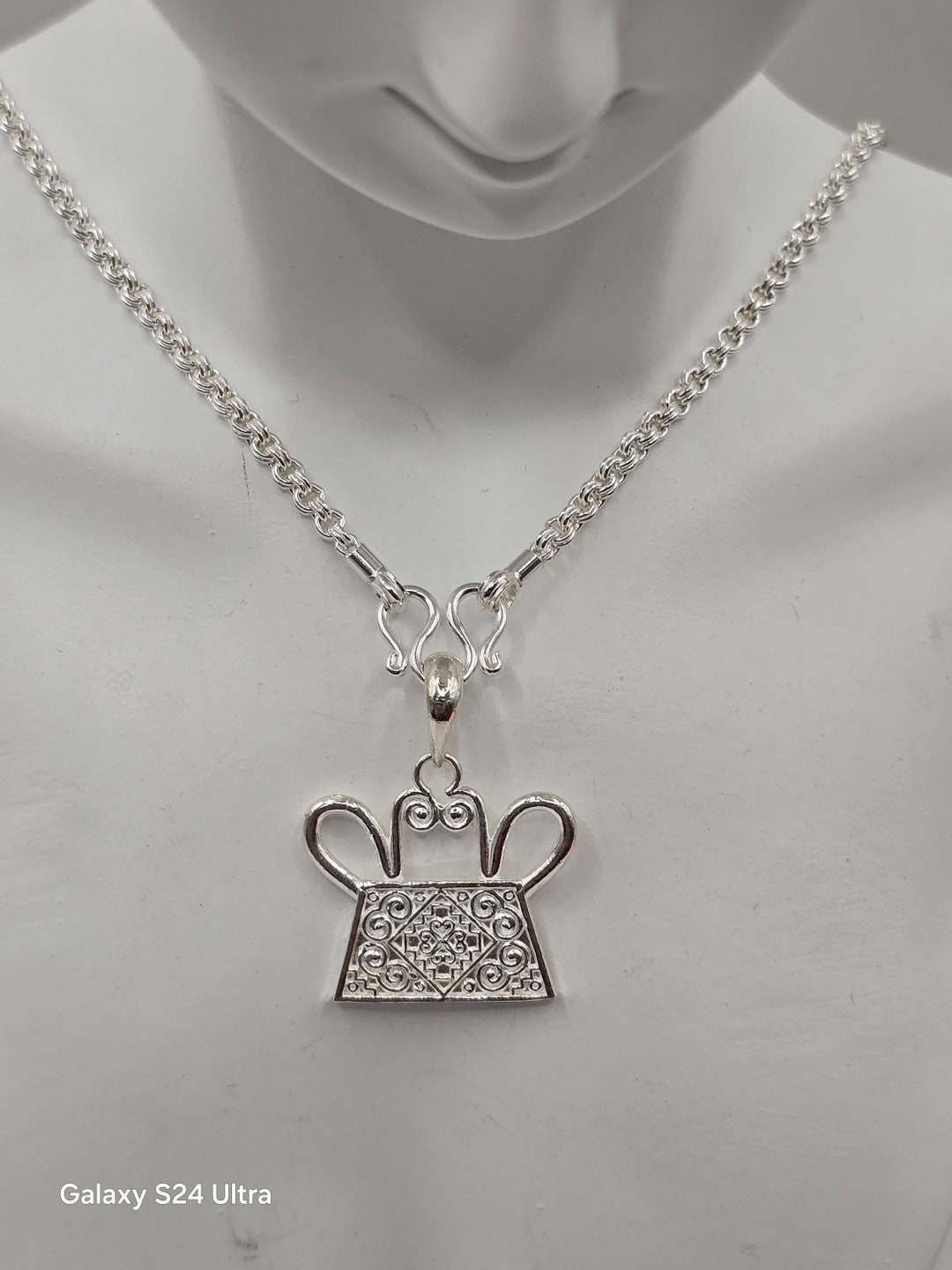 Hmong Inspired Necklaces Real Silver With Pendant Sz 20" - Etsy