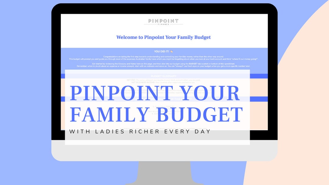 Pinpoint Your Family and Couples Budget Spreadsheet Planner Google ...