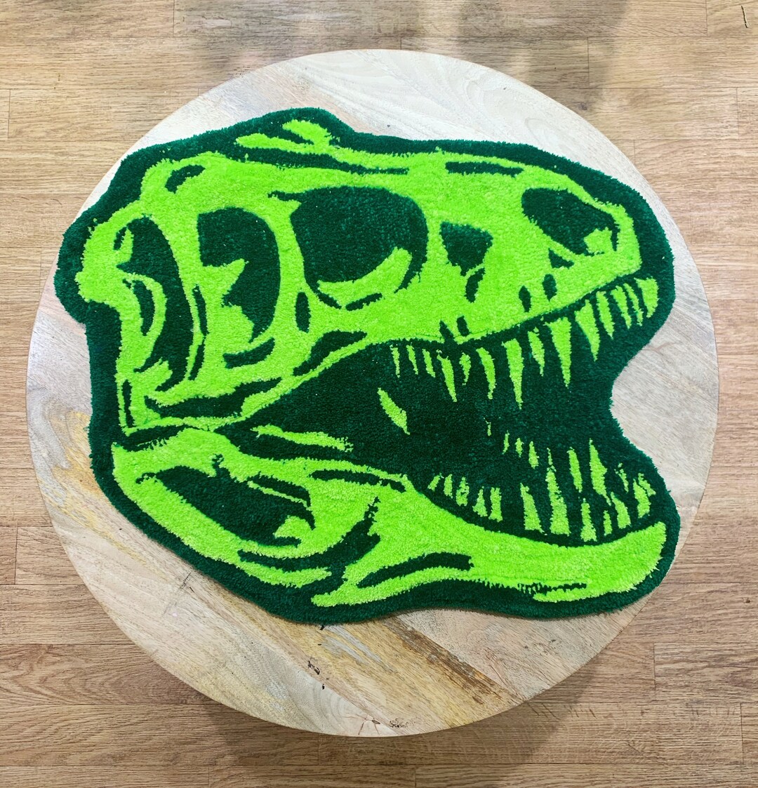 Trex Skull Rug Tufted Dinosaur Rug - Etsy