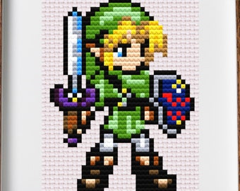 Zelda Link Cross Stitch Pattern - Etsy