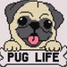 Custom Pug Name Alphabet Included Cross Stitch Pattern Instant PDF ...