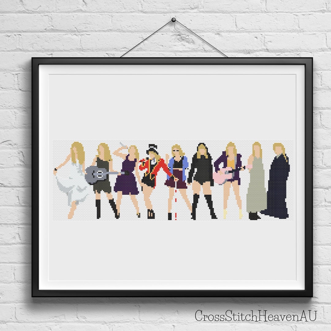 Taylor Swift Eras Cross Stitch Pattern - PDF for Immediate Download - Etsy