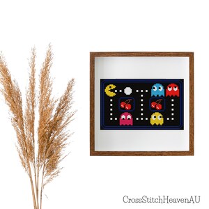 Pac-man Cross Stitch Pattern - Digital Download - Etsy