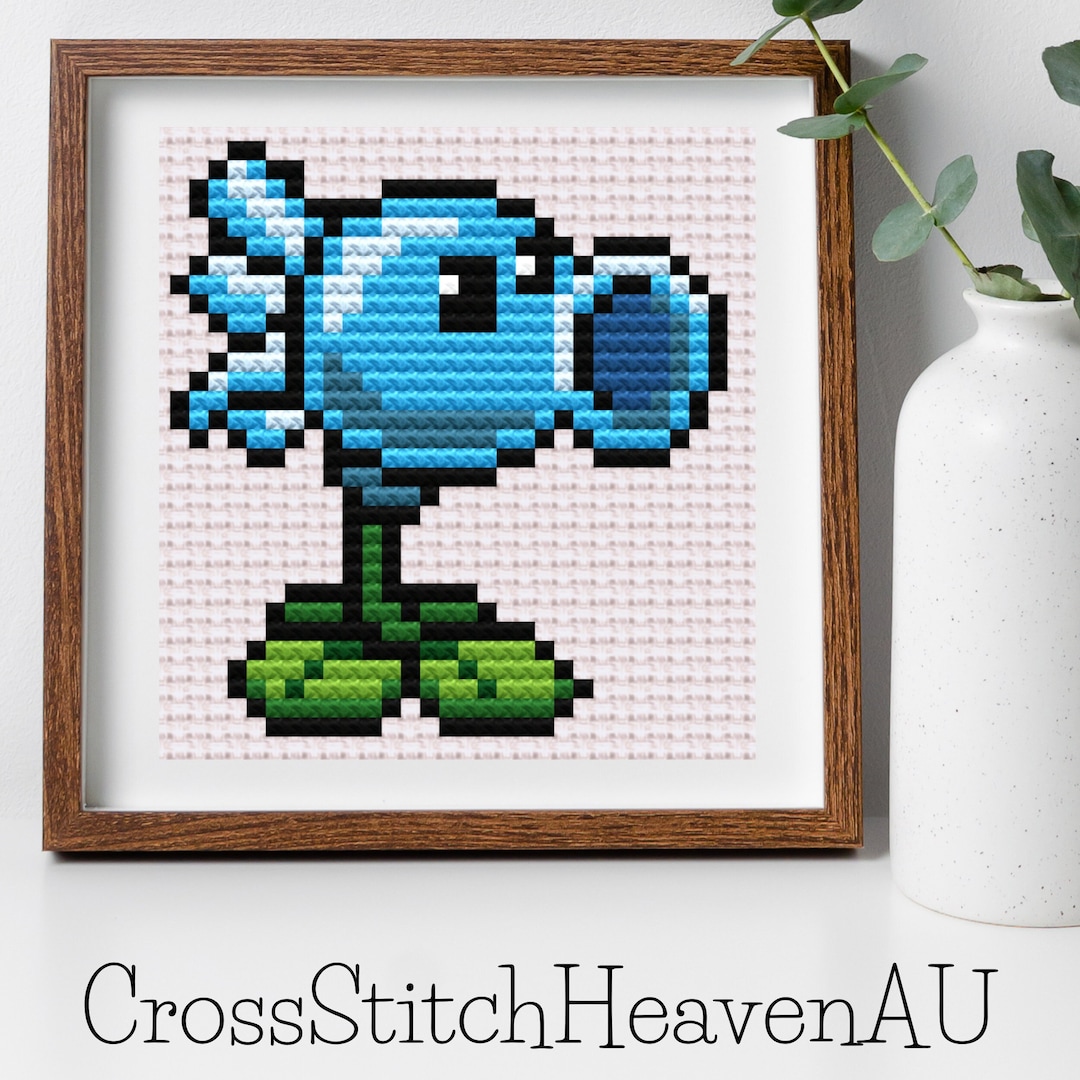 Plants Vs Zombies - Snow Pea Cross Stitch Pattern - Instant PDF ...
