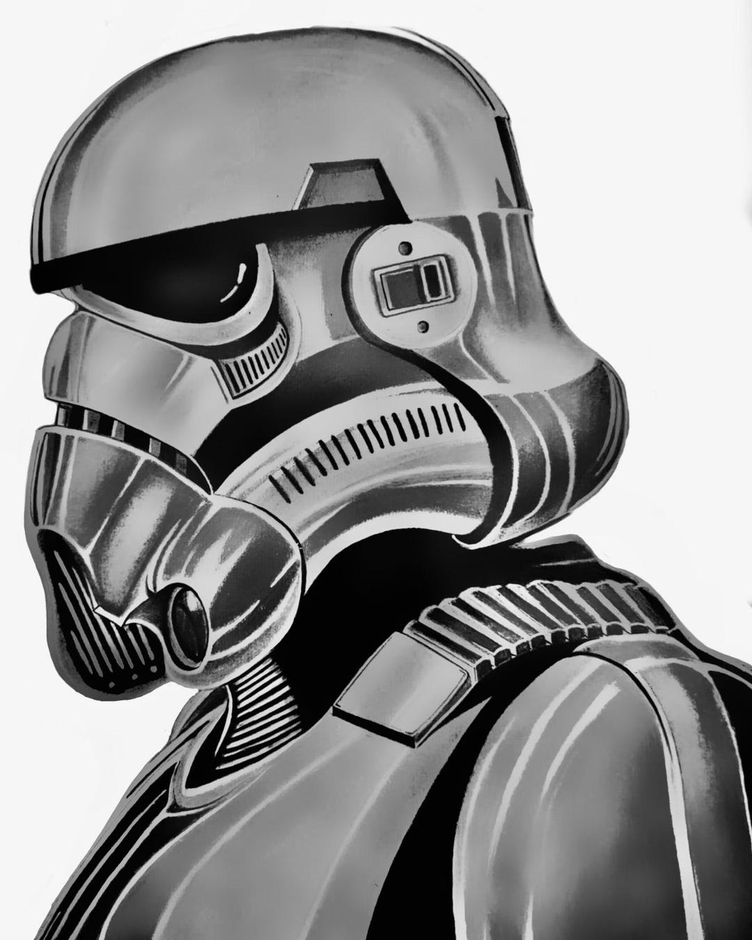 Stormtrooper, Original A3 Drawing, Fan Art, Star Wars Fans, Wall Art ...