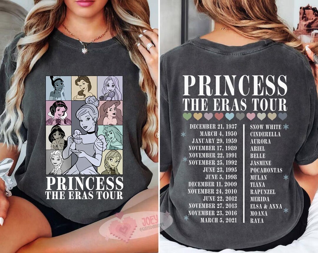 Princess the Eras Tour Shirt, Princess Tour Shirt, Retro Disney Shirt ...