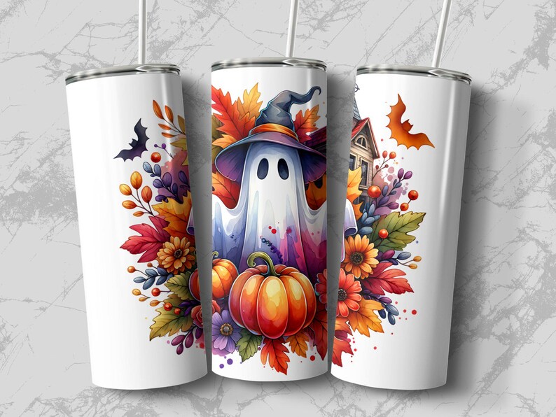 Fall Ghost Halloween PNG, Spooky Ghost, Cute Fall Ghosts, Autumn ...
