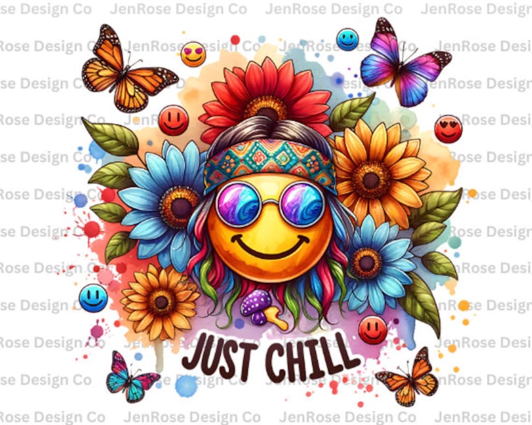 Just Chill Png, Digital Download Only Sublimation Design PNG File 300 ...