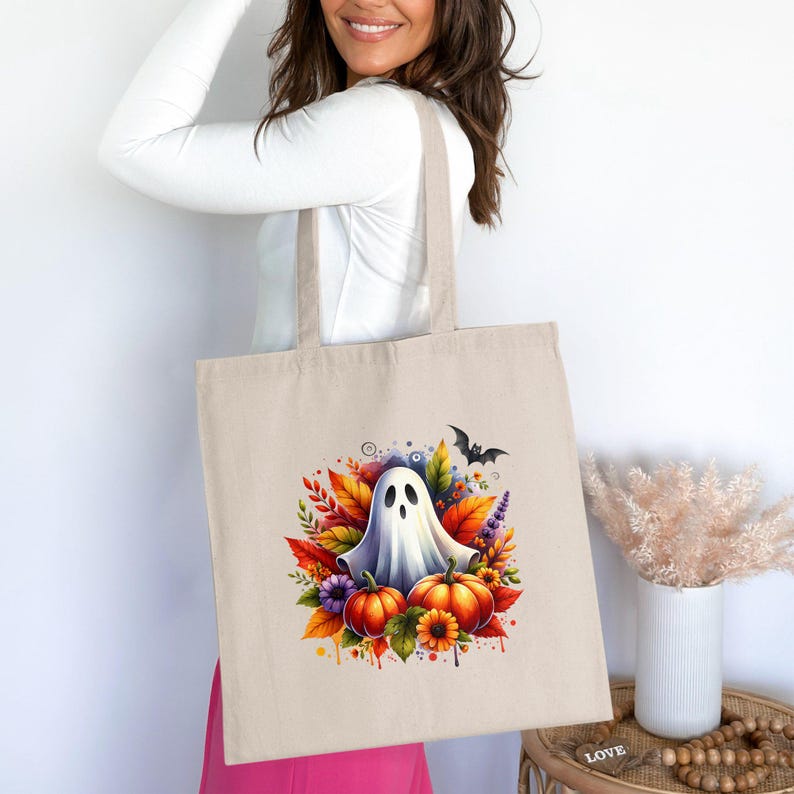 Fall Ghost Halloween PNG, Spooky Ghost, Cute Fall Ghosts, Autumn ...