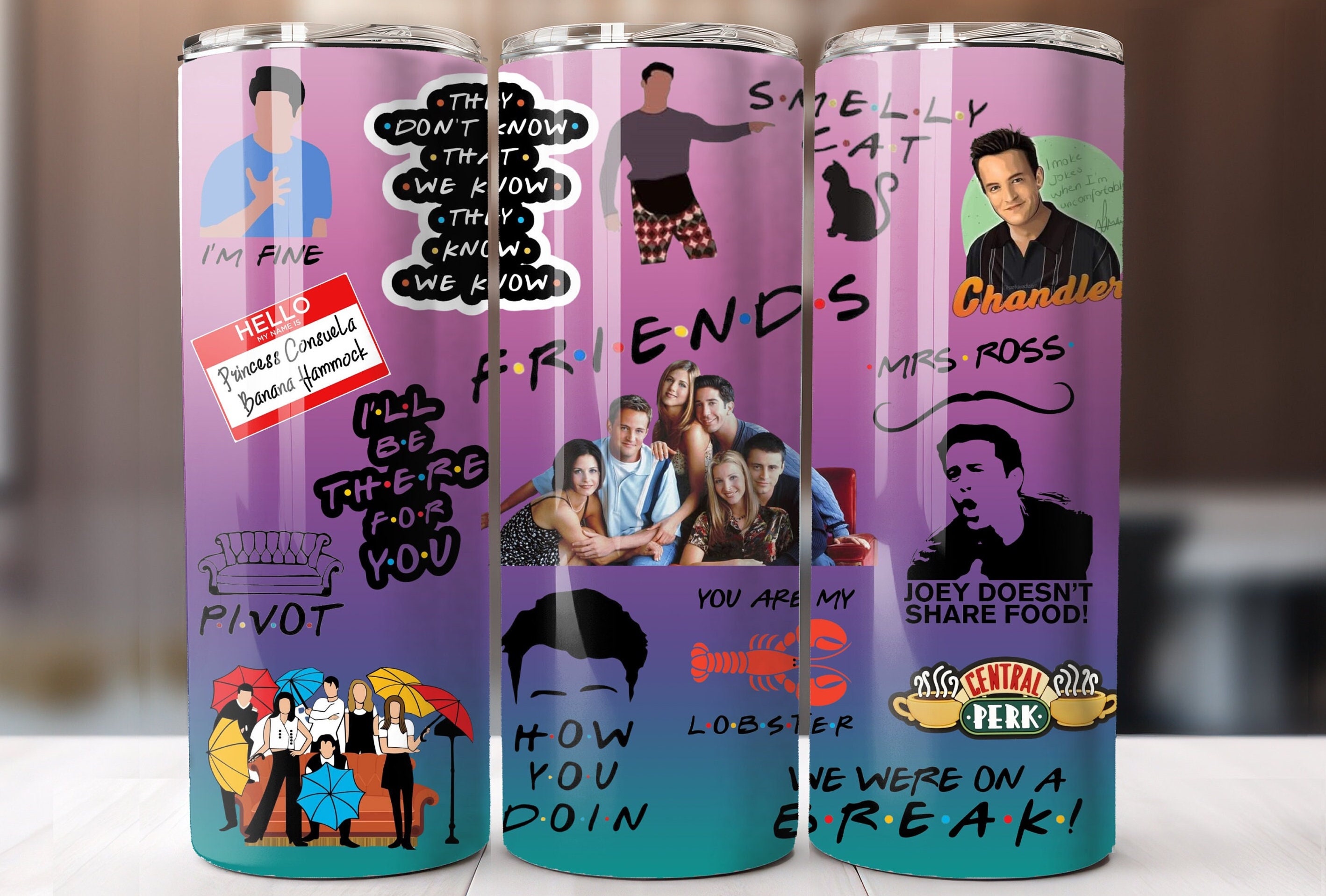 Friend 20 Oz Skinny Tumbler Wrap, Digital Download, Png File ...