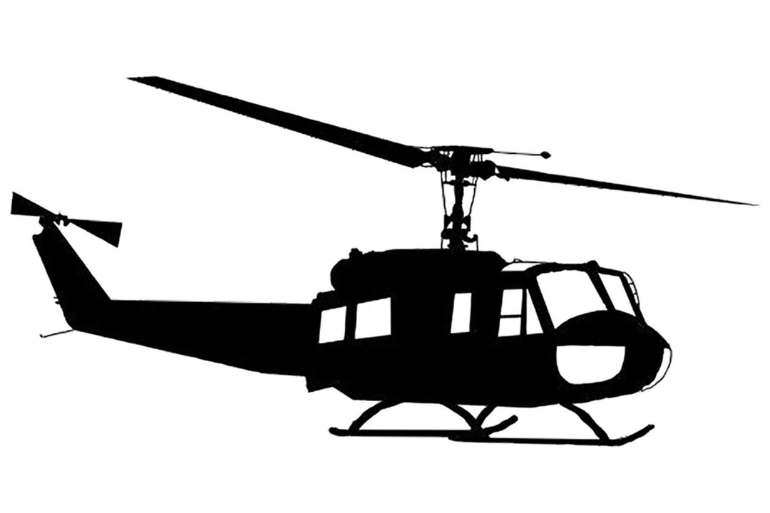 UH-1 Huey Army Helicopter Silhouette Vinyl Decal Car Window Glass ...