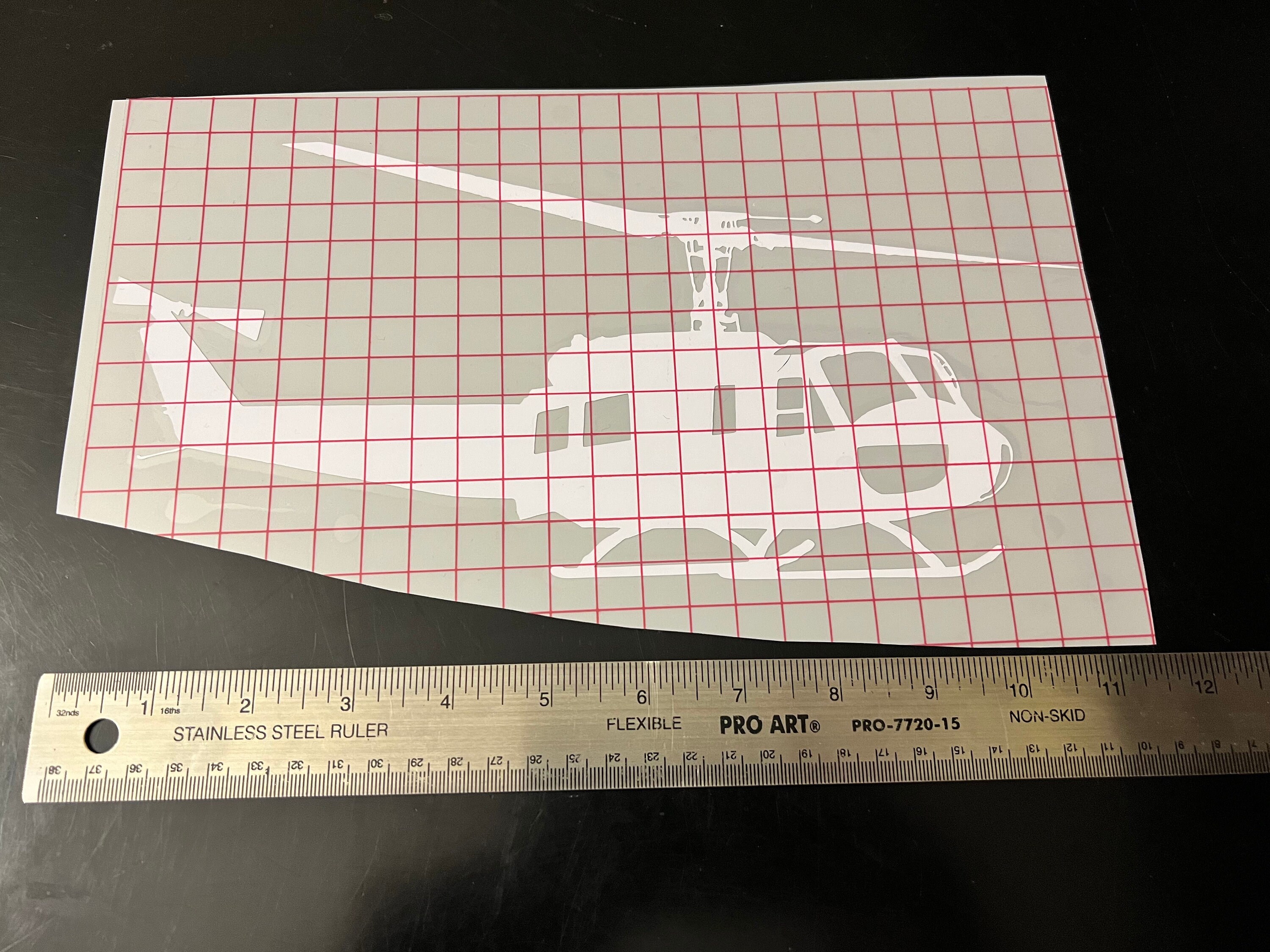 UH-1 Huey Army Helicopter Silhouette Vinyl Decal Car Window Glass ...