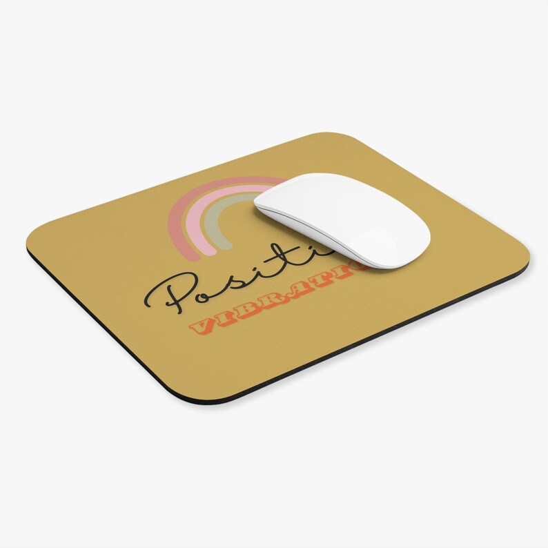 Positive Vibration, Motivational Ergonomic Mouse Pad - Etsy