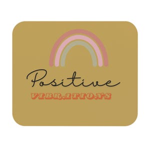 Positive Vibration, Motivational Ergonomic Mouse Pad - Etsy