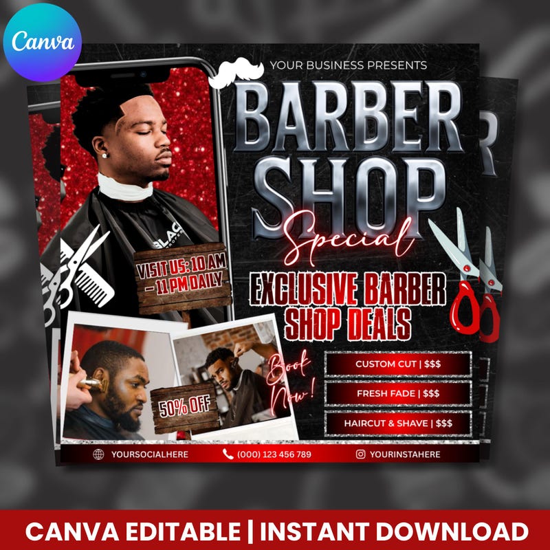 Appointment Template Barber - Etsy