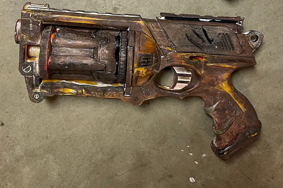 NERF Custom Modded Blaster Sci-fi Western Revolver Cosplay Prop - Etsy