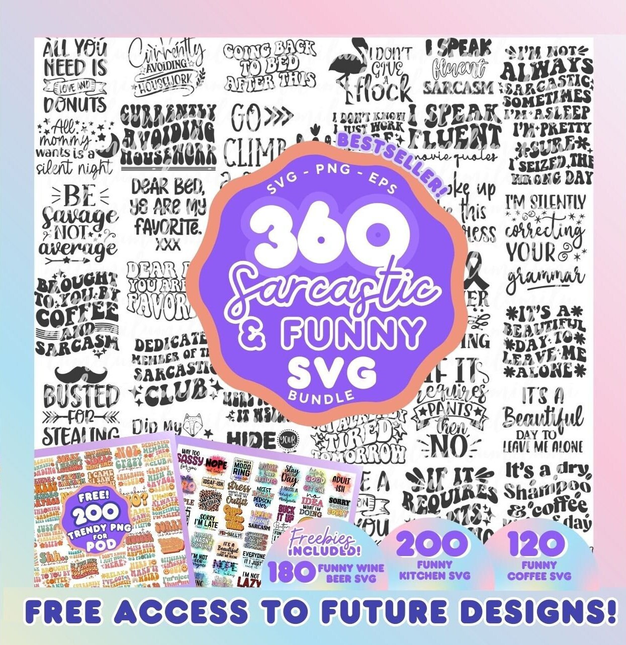 Funny Svg Bundle, Sarcastic Svg, Funny Quotes, Sarcastic Quote Svg ...