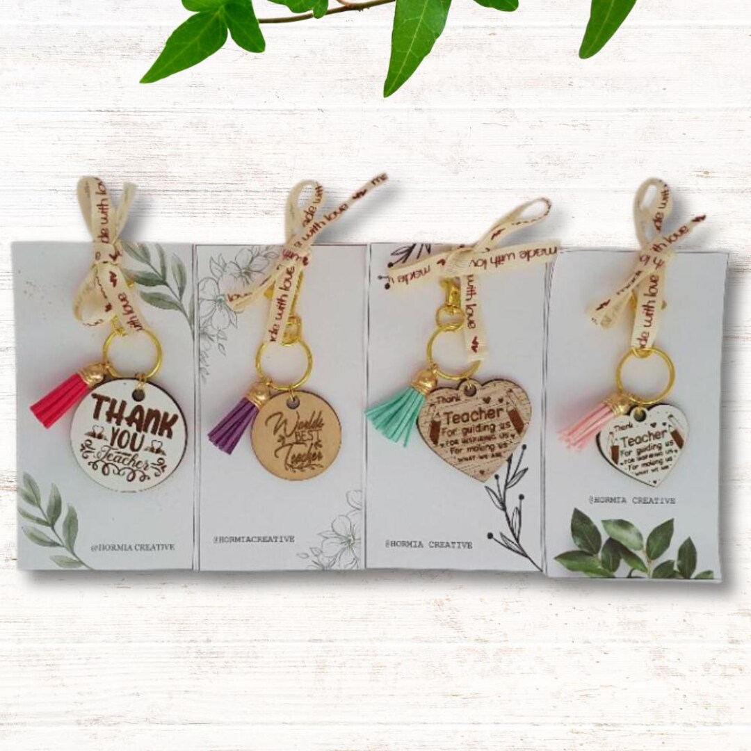 Personalised Wooden Teachers Key Rings | Gift Ideas for Teachers ...