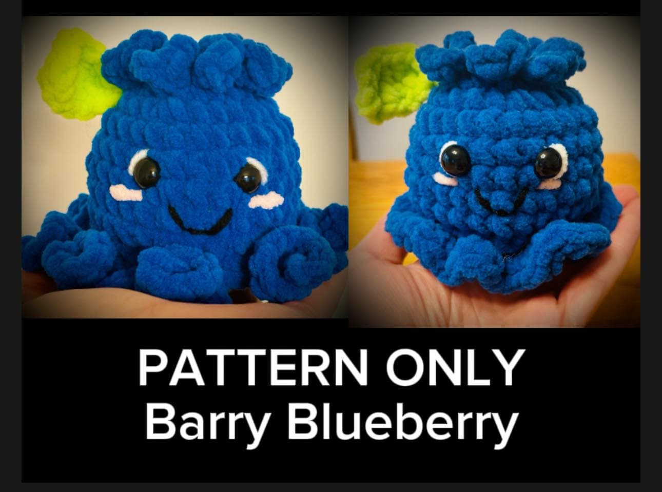 PATTERN ONLY NO Sew Crochet Barry Blueberry Octopus Pattern - Etsy