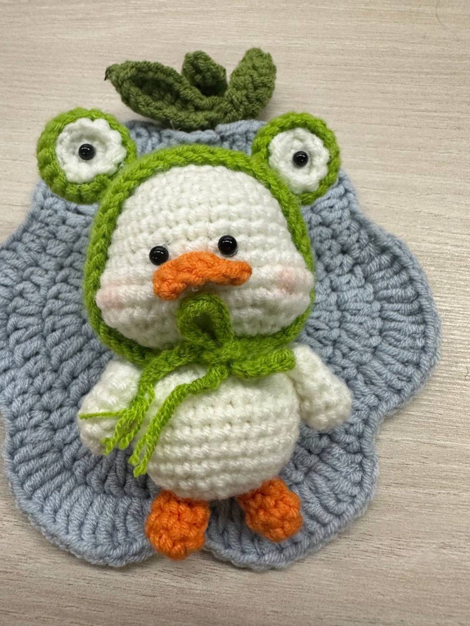 Crochet Cute Duck Keychain, Duck Wear Hat Keychain, Duck Wear Bag ...