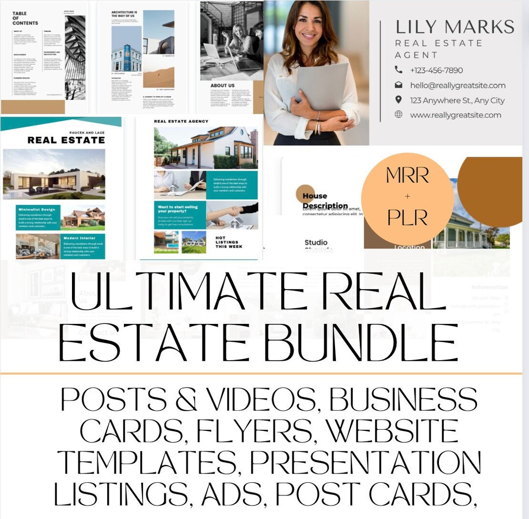 Real Estate Agent Ultimate Bundle Package Brokers Realtors Master ...