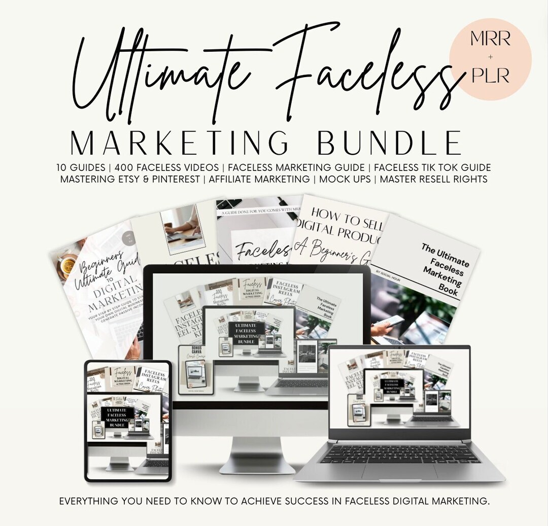 Digital Marketing Faceless Guide, Ultimate Guides Instagram Ebook ...