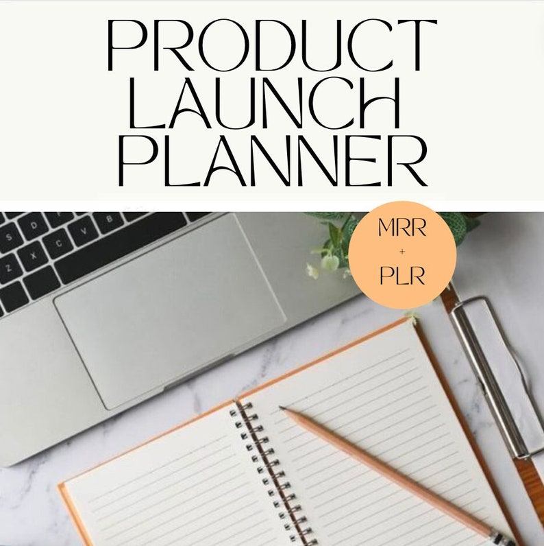 Digital Product Launch Planner Plan Digital Marketing Etsy Planner Master Resell Rights Private ...